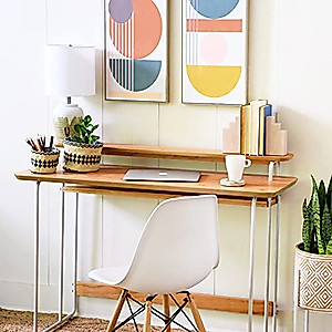 Main + Mesa Woven Jute Baskets with Liner, Black/Cream, Set of 2 Sizes