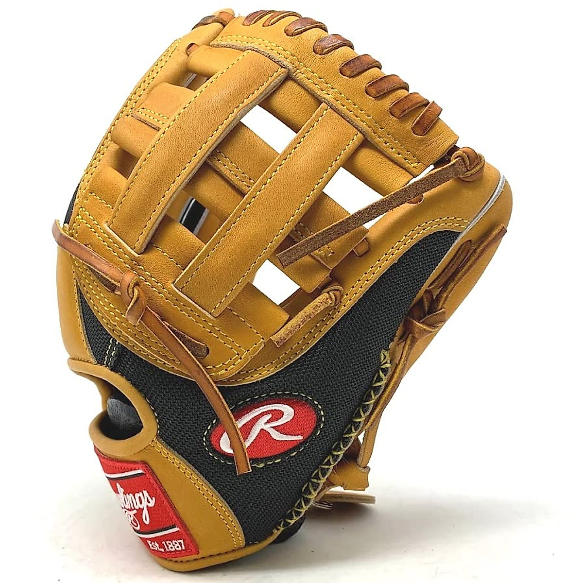 Rawlings Heart of The Hide Baseball Glove 11.5" Infield Glove Tan Black Mesh Back Right Handed Throw