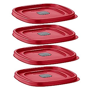 Silinx Replacement Lids Compatible with Rubbermaid Storage Containers (4-Pack)