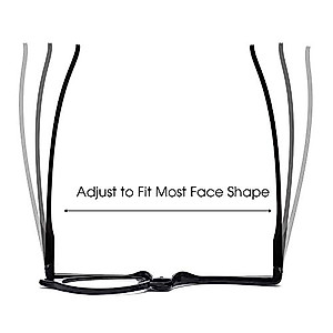 JM 2 Pairs Makeup Reading Glasses Magnifying Flip Down Cosmetic Readers for Women +4.0