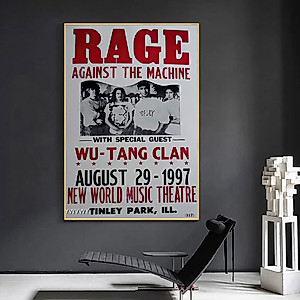 YWVWY The Machine Poster with Special Guest Music Art Wall Canvas Picture Print Modern Family Bedroom Decor Posters 12x18inch(30x45cm)