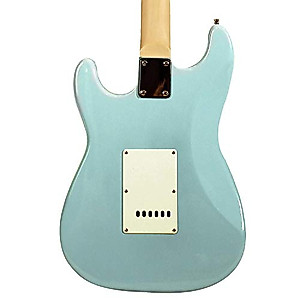 Sawtooth ST-ES-DBLP Daphne Blue Electric Guitar with Pearl White Pickguard