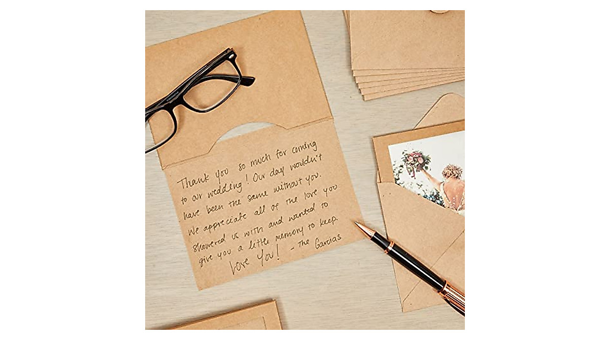 48 Pack Kraft Paper Photo Insert Cards - Share Memories