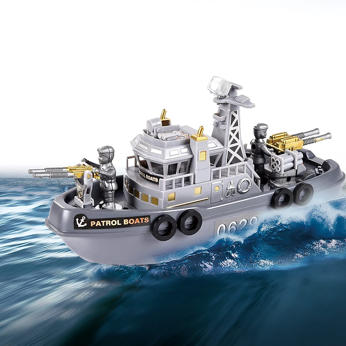 Pool Warship Toy Boat Bath Toys - Children’s Toy Boat，Warship Aircraft Carrier Toy in Bath Tub, Gift for Kids Pool Toys