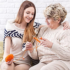 LEMESO 12 Skeins Mini Yarn, 12 Colors 100% Acrylic Mini Knitting Yarn, Great for Knitting Crochet Crafts