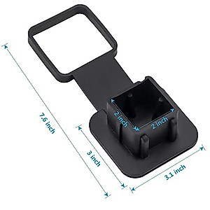 HURENTEK Trailer Hitch Cover, 2 Pack 2 Inch Receiver Hitch Plug Insert Tube Hitch Plug Trailer Hitch Plug Receiver Tube Cover