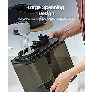 raydrop Humidifiers for Bedroom (6.5L), Ultrasonic Cool Mist Humidifiers for Large Room, Home, Plant, Quiet Air Vaporizer with Night Light, Easy to Clean, 42h Work Time, Auto Shut-Off (Black)