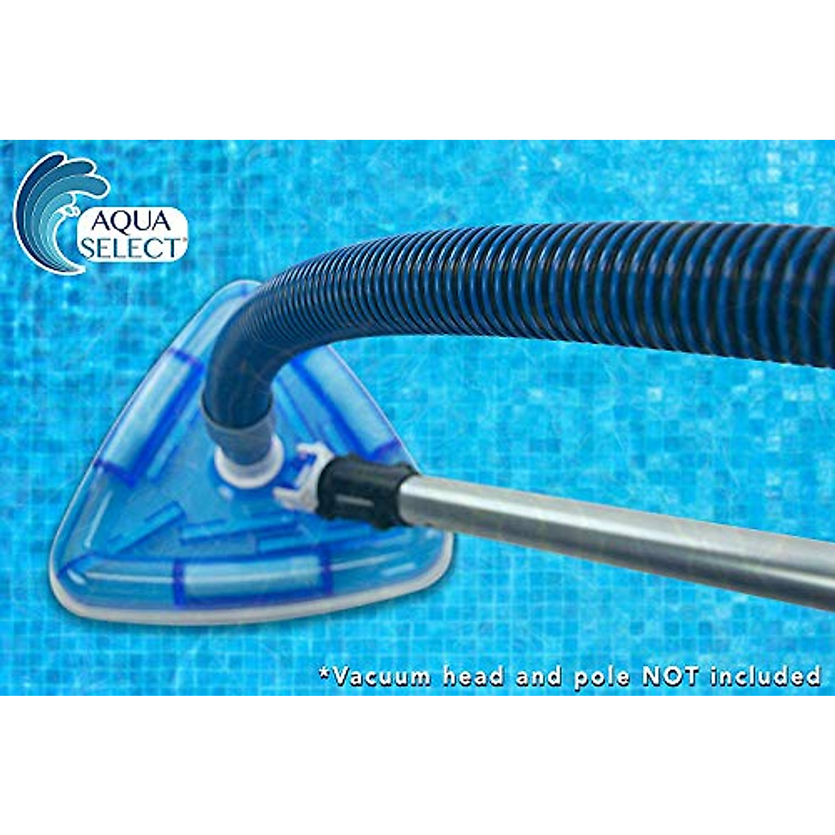 Aqua Select Premium Kink-Free Swimming Pool Vacuum Hoses with 1.5-Inch Swivel Cuff | 50-Feet Length | Hose Helper Included | Perfect For Above Ground and Inground Pools