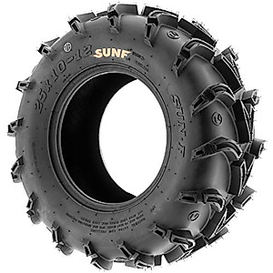 SunF 28x10-12 28x10x12 Mud v-shape ATV UTV Muddy Tire 6 PR A050 - SET of 4