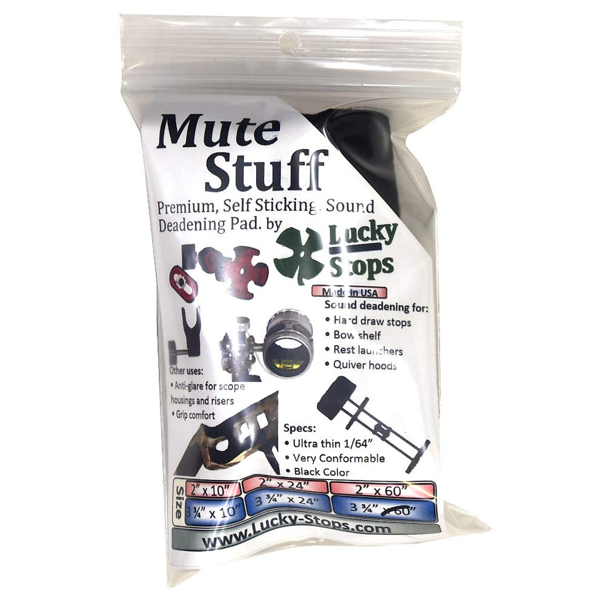 3¾" x 60" Mute Stuff, Premium, Self Sticking, Sound Deadening, Felt Pad, Silencing
