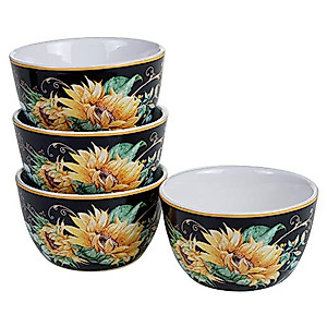 Certified International Sunflower Fields 16 Piece Dinnerware Set, Service for 4, Multi Colored