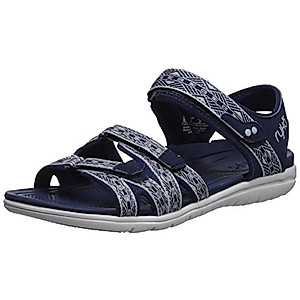 Ryka Women's SAVANNAH Sandal, medieval blue/soft blue, 7.5 M US