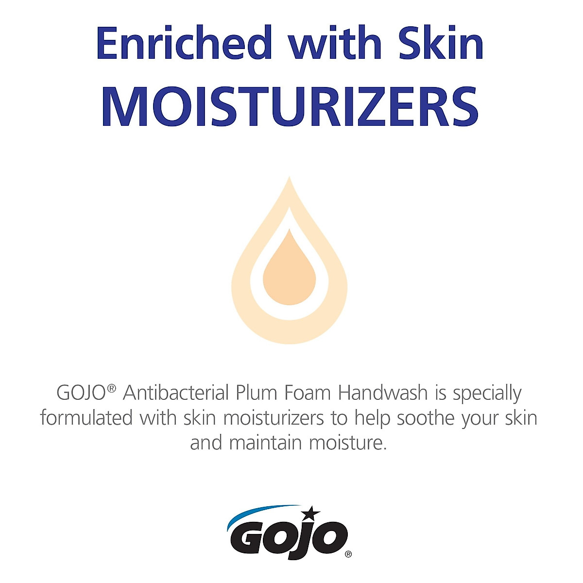 GOJO® ADX-12 Antibacterial Foam Hand Wash Soap, Plum Scent, 1250mL Refill Bottle