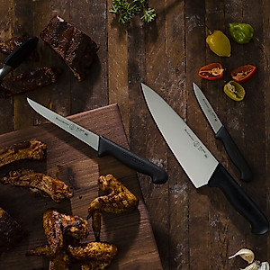 Messermeister Pro Series 6” Stiff Boning Knife - German X50 Stainless Steel & NSF-Approved PolyFibre Handle - 15-Degree Edge, Rust Resistant & Easy to Maintain - Made in Portugal