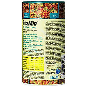 TetraMin Crisps Select-A-Food 2.4 Ounces, Fish Food, Variety Pack (77037)