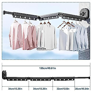 JOEBO Wall Mount Hook Rack, Heavy Duty Coat Hooks, Wall Hat Hooks, Cloth Wall Mounted Hook Racks for Bathroom, Triple Collapsible Drying Rack with Suctions Laundry Travel Hanger Rack