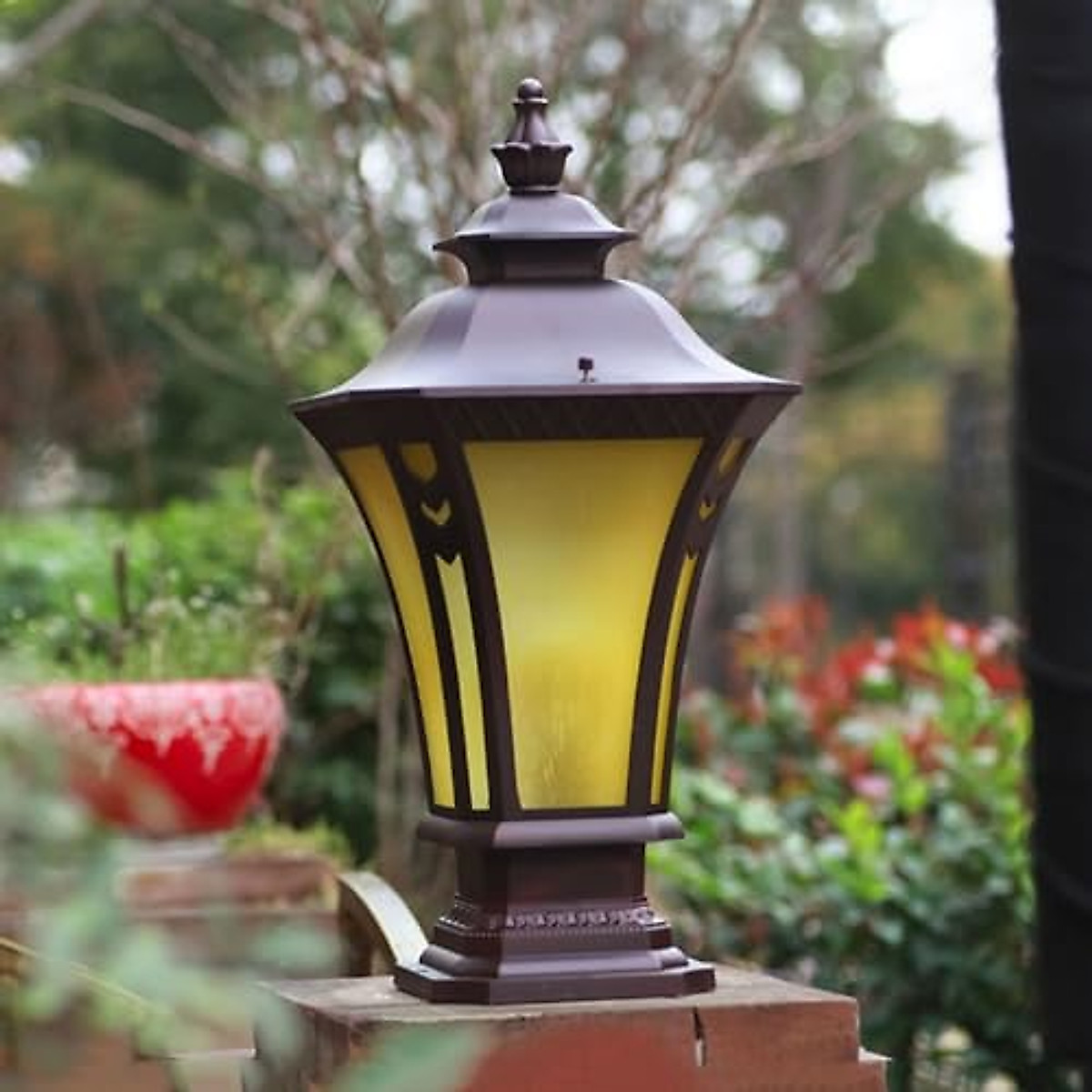 MODEBHD Waterproof IP65 Outdoor Post Light, European Retro Minimalist Pillar Lamp, Die-cast Aluminum Villa Courtyard Garden Lawn Landscape Lights, Lighting Fixture On The Wall Lights