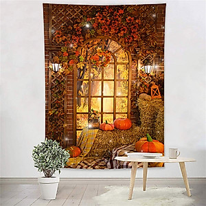 LB Moon Phase Tapestry Moth Tapestries Black Witchy Aesthetic Moonlit Garden Flower Trippy Butterfly Floral Tapestry Wall Hanging for Bedroom Living Room College Dorm Home Decor Vertical,50x60 inch