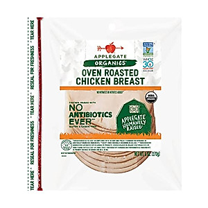 Applegate, Organic Oven Roasted Chicken Breast Sliced, 6oz