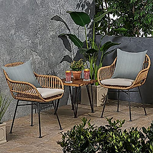 MAGPIE FABRICS Pack of 2 Outdoor Waterproof Throw Pillow Covers 18 x 18 Inch, Christmas Decorative Cushion Sham Pillowcase Shell for Garden Patio Tent Balcony Couch Sofa(Grey)