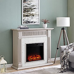 SEI FURNITURE 23” Base Electric Firebox w/Remote Control, Black