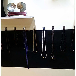 Self Adhesive Velvet Flock Backing Paper Liner for Jewelry Drawer Craft Fabric Peel and Stick Black, Soft Velvet Liner for Drawer DIY 17.7" x 117"