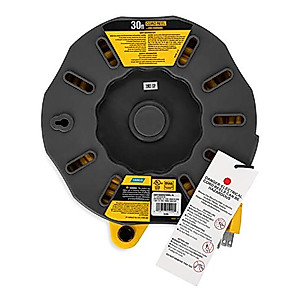 Camco Power Grip 30-Foot Extension Cord Reel with USB Charging Ports | Provides an Extended Length to Power Your Equipment and Devices | Features Multiple Built-in Power Outlets (55290)