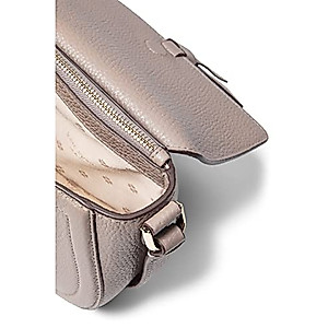 Kate Spade New York Knott Pebbled Leather Medium Saddle Bag Mineral Grey One Size