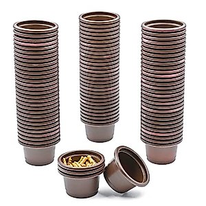 MRTIOO 0.75oz 100 pcs Crested Gecko Food and Water Feeding Cups, Reptile Feeder Bowls, for Lizard and Other Small Pet Ledge Accessories Supplies