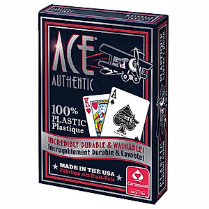 Cartamundi 1060 Ace 100% Plastic Playing Cards Assorted Colors
