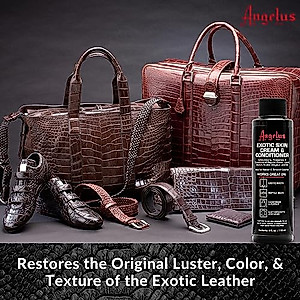 Angelus Reptile & Exotic Skin Deep Conditioner Cream – 8 Oz, Leather Cleaner and Conditioner, Cleans, Conditions, Preserve, and Polishes Leather Footwear and Accessories