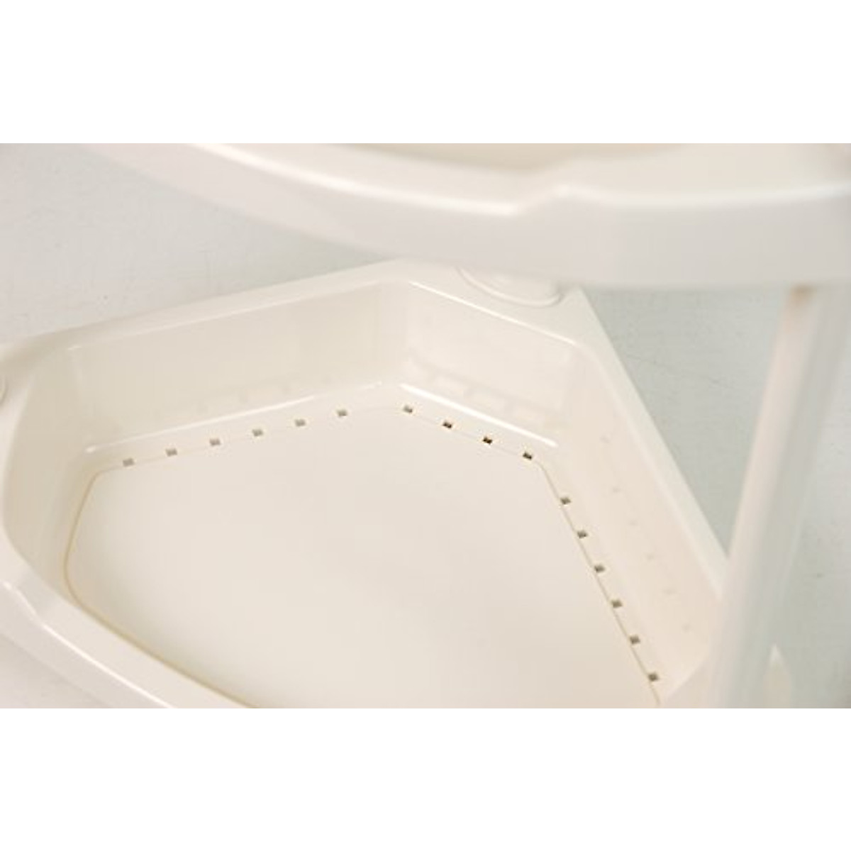 Tenby Living Corner Shower Caddy - 4 Shelf Shower Organizer Caddie with Movab.