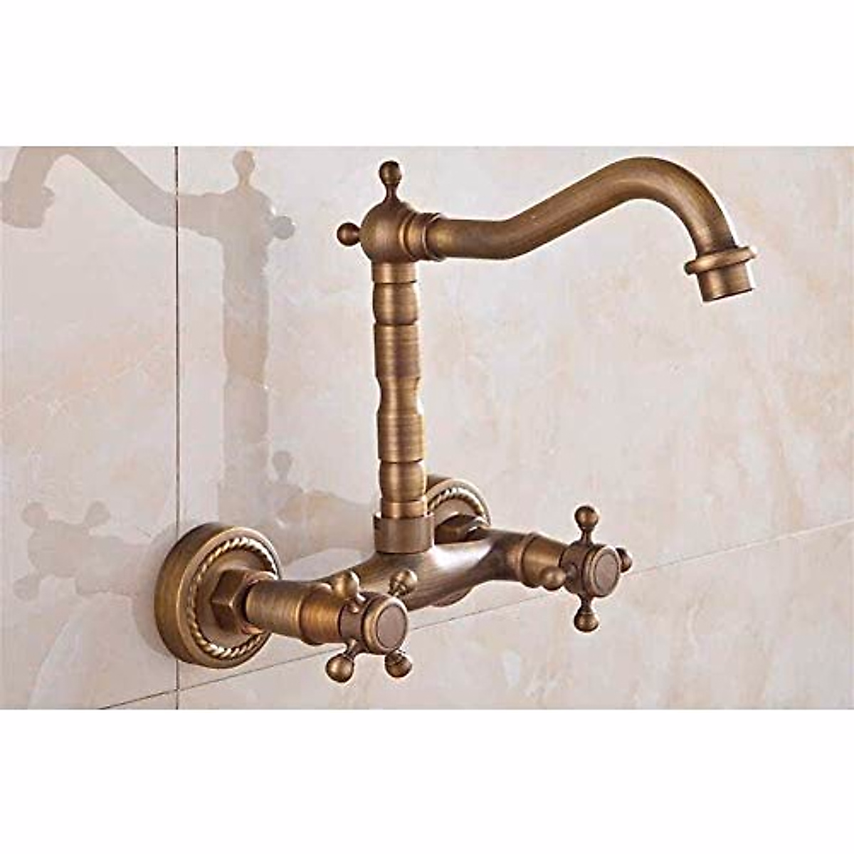 NZDY Faucet Kitchen Faucet Kitchen Faucet 360 Rotating Kitchen Hot and Cold Tap Antique Bathroom Mixer Tap