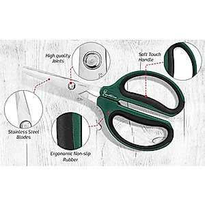 Hydroponic 60mm/40mm 2 pack Bonsai micro tip pruning shears (Stainless Steel) by Yieldcropper