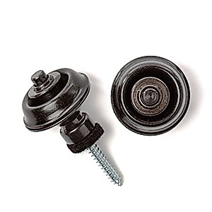 Dunlop Straplok® Traditional Strap Retainer System, Black