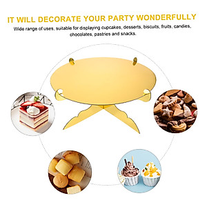 GRIRIW 2pcs Paper Cake Stand Cake Display Rack Snack Candy Stand Tiered Cake Stand Cardboard Cake Tower Round Cake Pans Mini Cakes Fruit Candy Display Cupcake Stand Paper Cup Round Paper