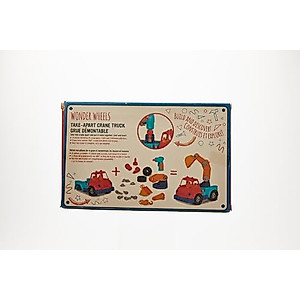 Battat- Wonder Wheels- Take-Apart Crane Truck – Toy Crane Truck With Drill For Kids – STEM Toy- Developmental Toy – 3 Years +