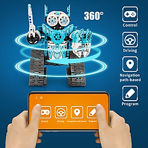 Remote Control Robot Building kits for kids 6-12- 3 in 1 STEM Projects APP/RC Robotics for kids ages 8-12 and up, Christmas Birthday Gifts Toys for Boys and Girls