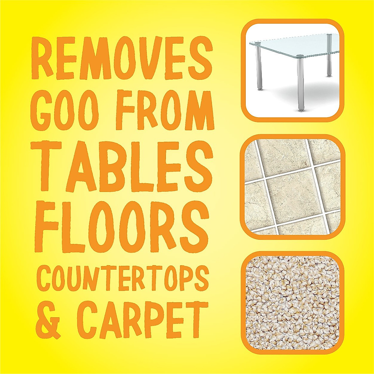 Goo Gone Clean Up Wipes Adhesive Remover - 24 Count - Removes Adhesive Residue Labels Stickers Crayon Tree Sap Gum Masking Tape Glue and More