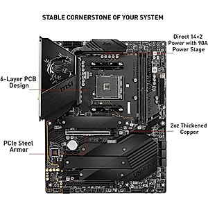 MSI Z590 PRO WiFi ProSeries PC Gaming Motherboard (ATX, 11th/10th Gen Intel Core, LGA 1200 Socket, DDR4, PCIe 4, M.2 Slots, USB 3.2 Gen 2, 2.5G LAN, DP/HDMI, Wi-Fi 6E) (Renewed)
