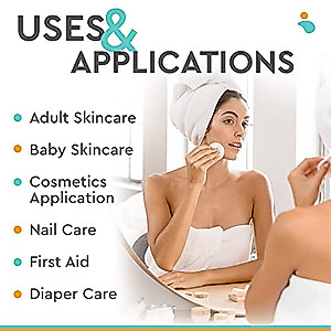 Cotton Rounds & Pads (150 Count (Pack of 1), Large & Pressed)