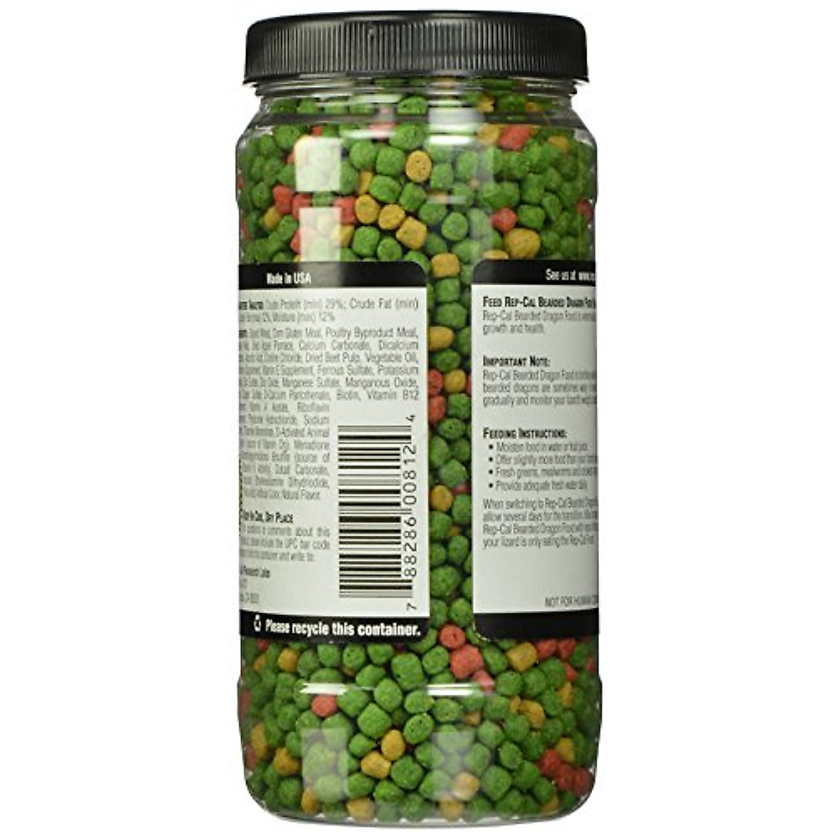 Rep-Cal Srp00812 Juvenile Bearded Dragon Pet Food, 6-Ounce