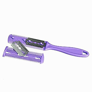 Hair Razor Trimmer Comb, Dual Sides Cutting Slim Haircuts Blade Hair Trimmer Comb for Beauty Salon Home Hairdressing