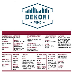 Dekoni Audio Moldable Foam Ear Tips Premium Memory Foam Isolation Earphone Tips - 4.9mm - Medium 11mm Black (ETZ-MERCURY-MED-11mm)