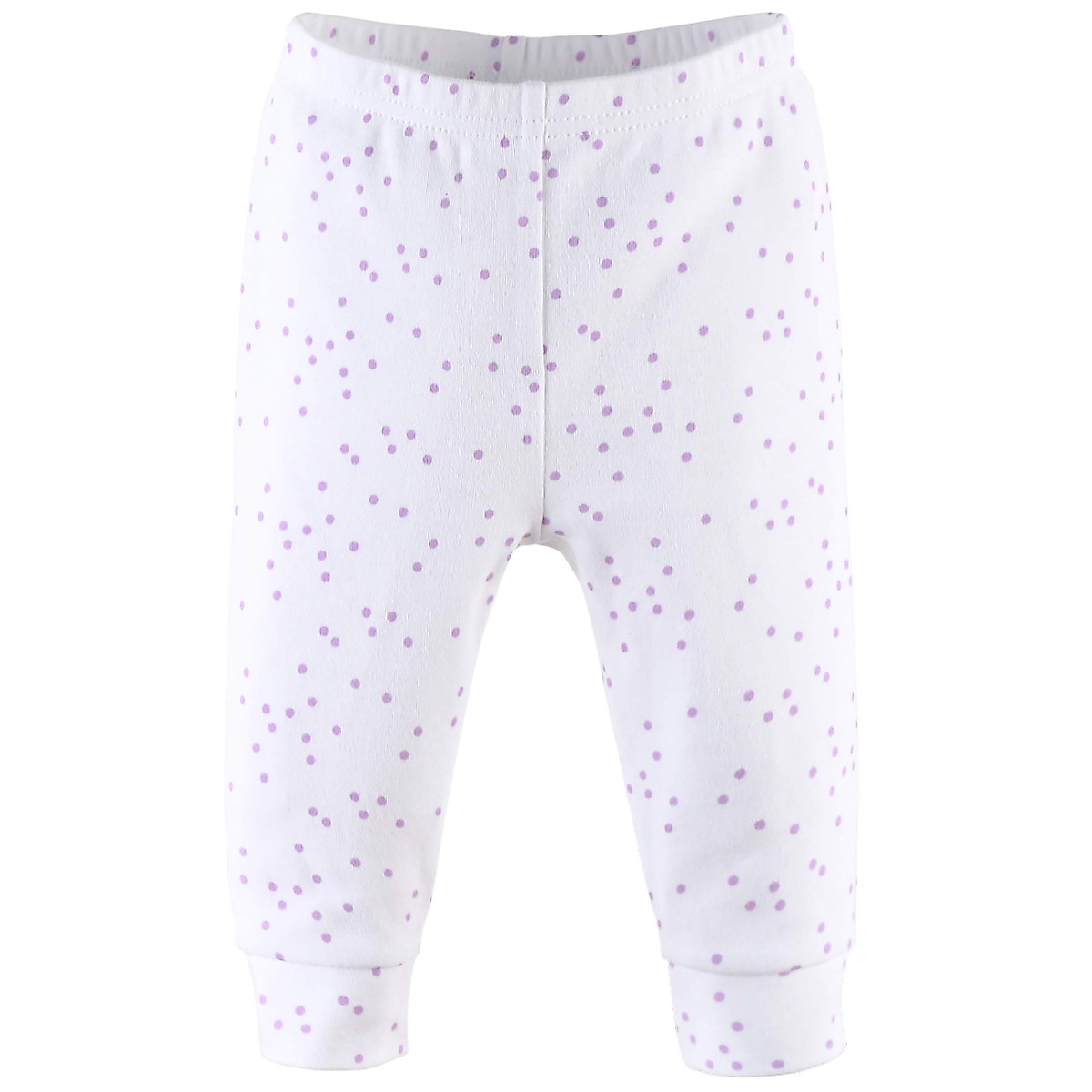 The Peanutshell Pastel Baby Pants Set | 5 Pack in Purple, Grey, & Mint | Newborn to 24 Month Sizes (3 Months)