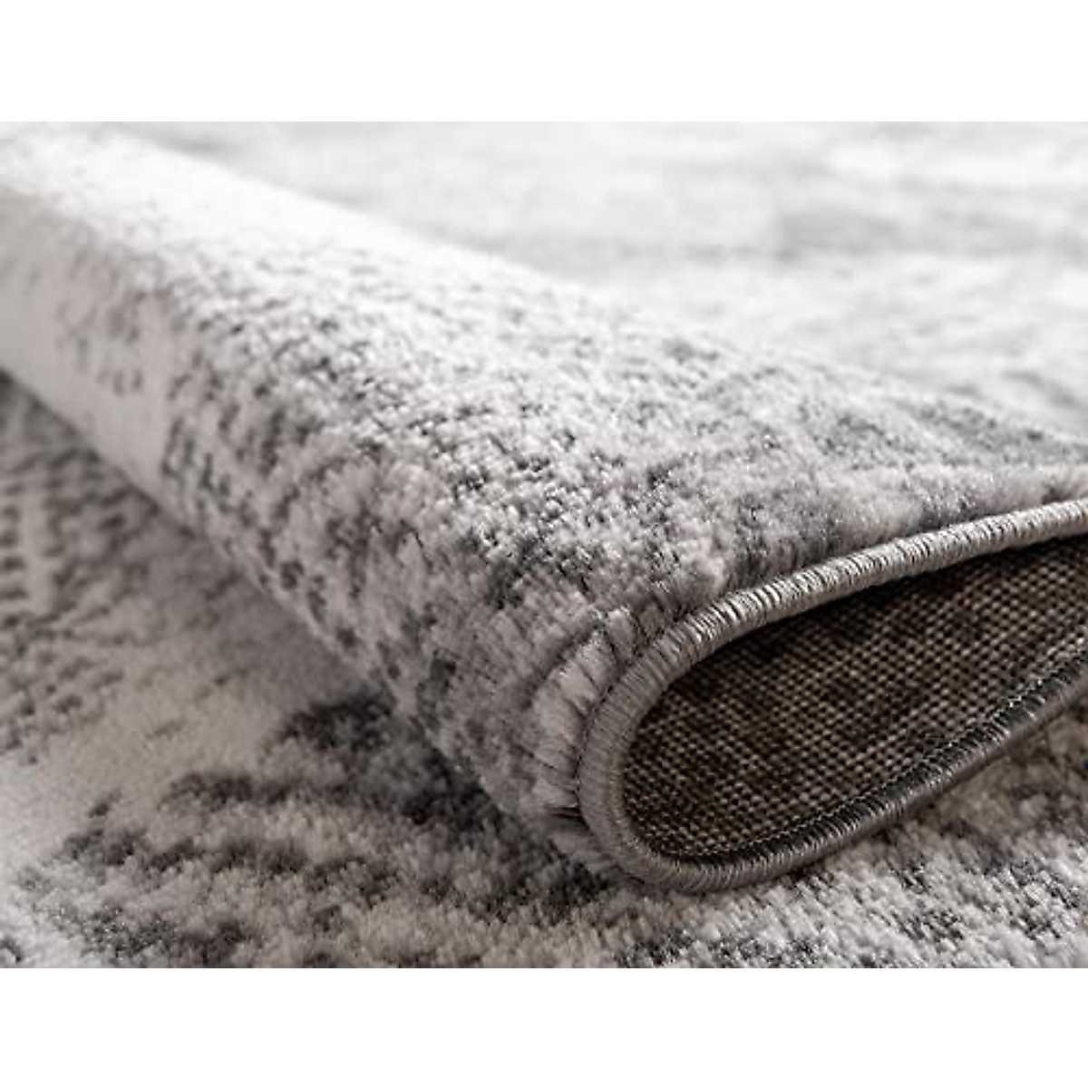 Rugs.com Monte Carlo Collection Rug – 5' x 8' Dark Gray Medium Rug Perfect for Living Rooms, Large Dining Rooms, Open Floorplans