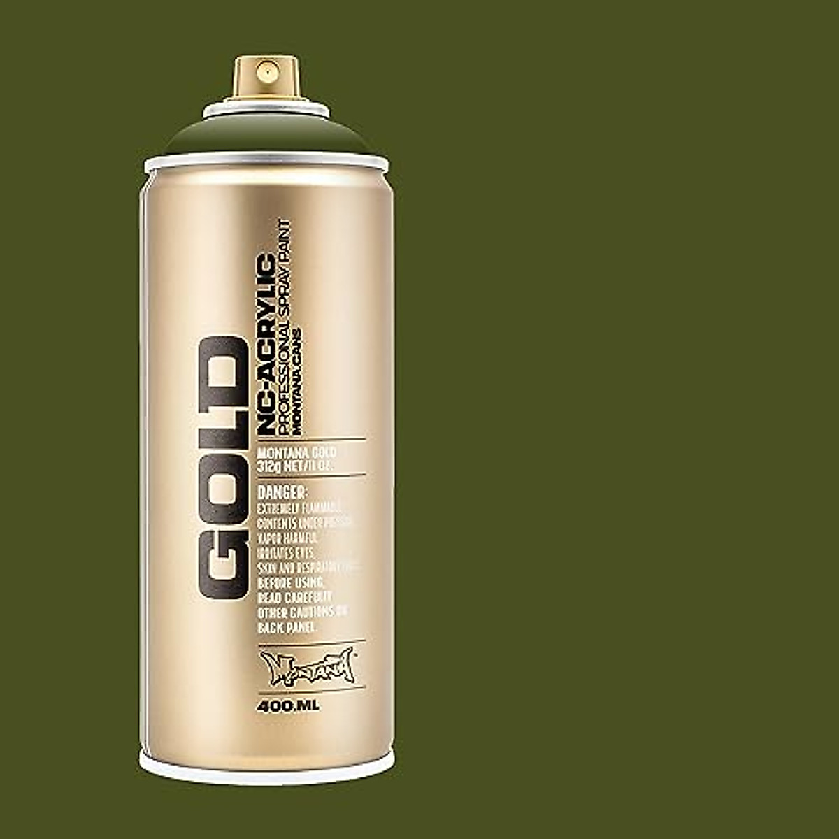 Montana Cans Montana GOLD 400 ml Color, Olive Green Spray Paint, MXG-CL6340, 1 Count (Pack of 1)