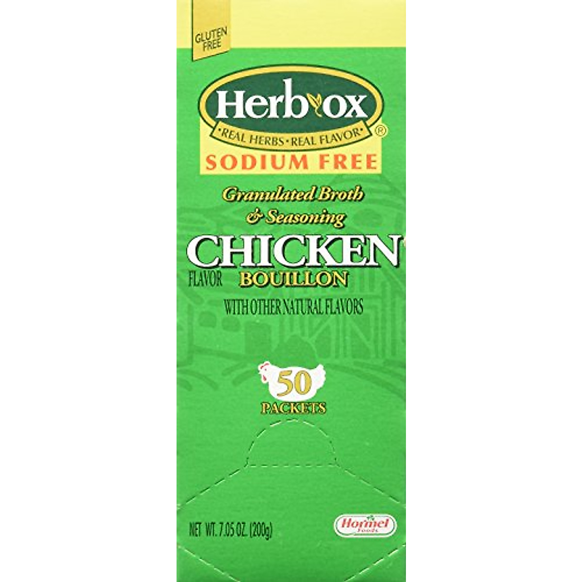 Herb-ox Hormel Herb Ox Chicken Bouillon Sodium Free 50 Packets