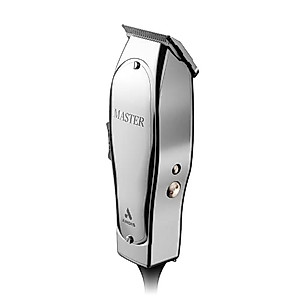 Andis 01815 Professional Master Adjustable Blade Hair Trimmer, Carbon Steel T-Blade - Silver