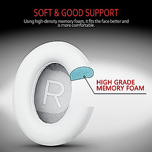 Krone Kalpasmos Premium Ear Pads for Bose 700 Noise Cancelling Headphones, Bose Noise Cancelling Headphones 700 Bose NC700 Replacement Ear Cushion, White